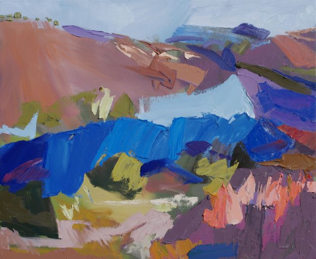 Contemporary abstract landscapes by South Australian artist Lise Temple
