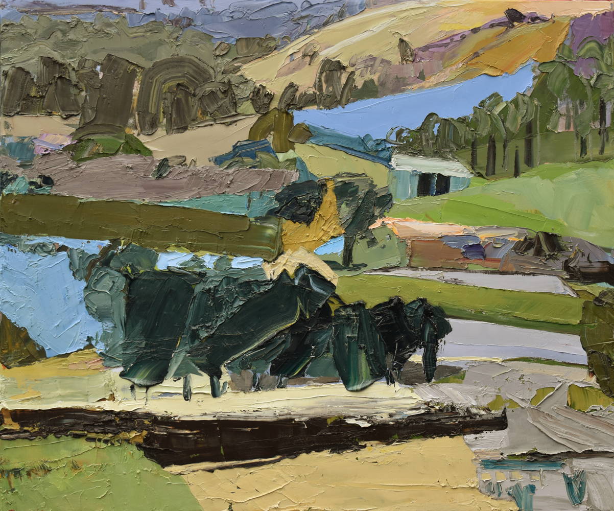 Contemporary abstract landscapes by South Australian artist Lise Temple