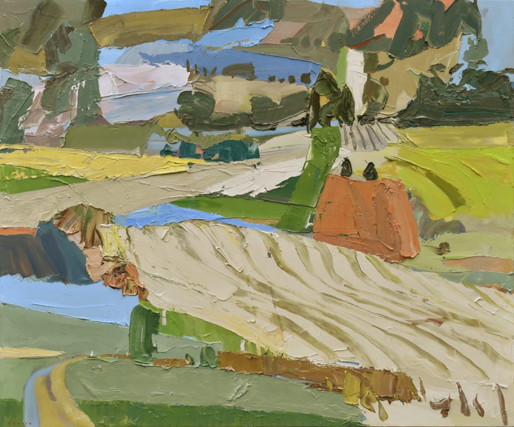 Contemporary abstract landscapes by South Australian artist Lise Temple