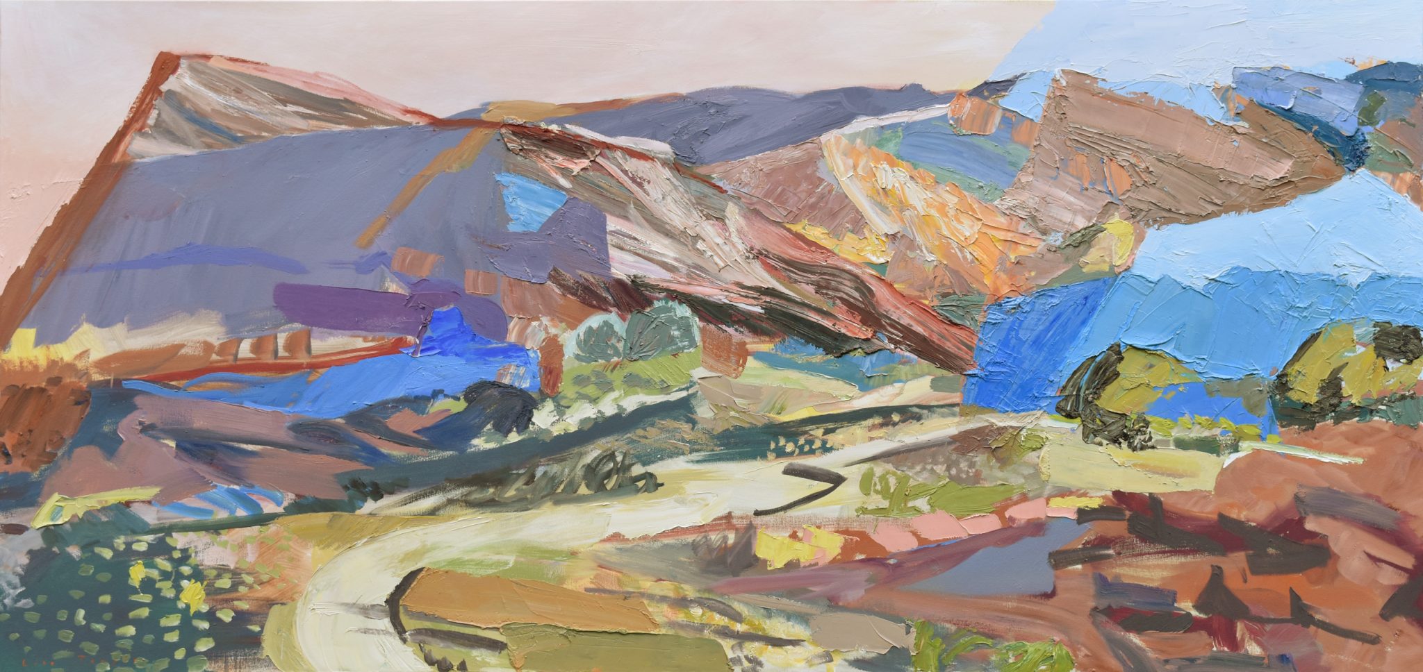 Contemporary abstract landscapes by South Australian artist Lise Temple